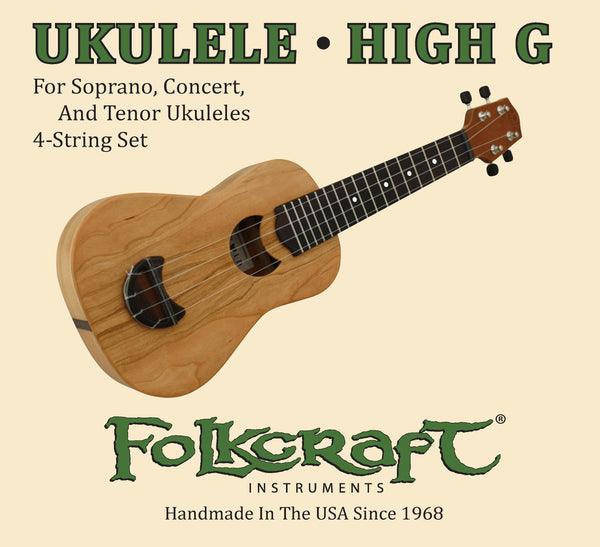 ukulele string set soprano concert tenor – Folkcraft Instruments